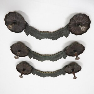 3 Handles Pulls Vintage Salvage Brass Hardware - Etsy