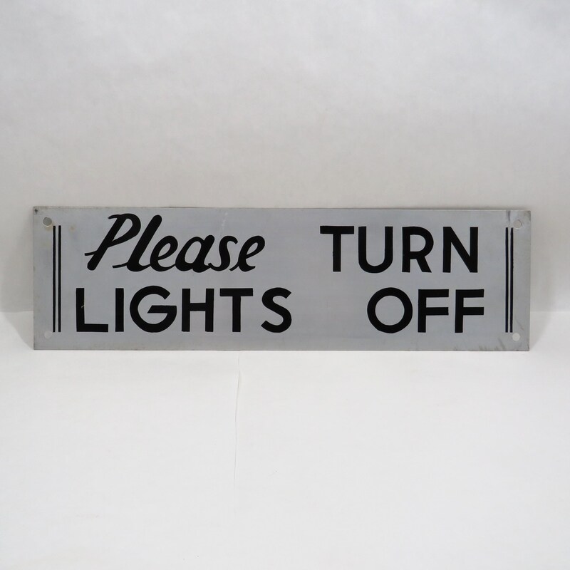 Please Turn off Lights - Etsy