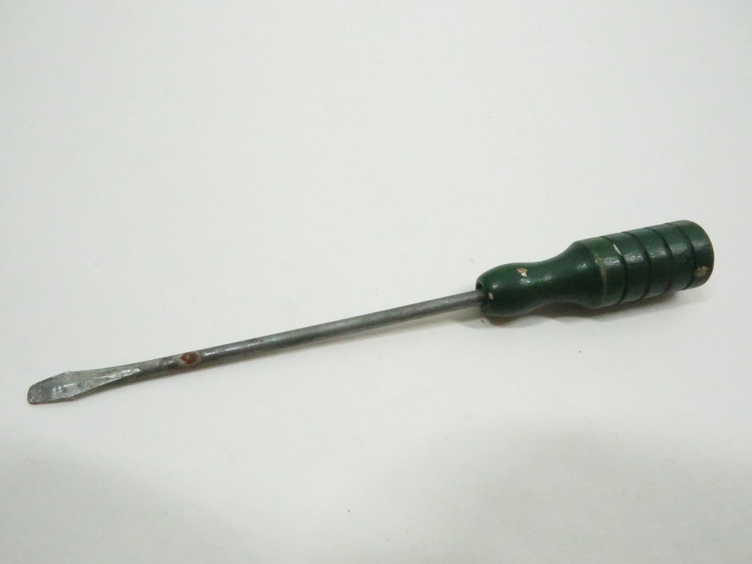 Screwdriver Small Wood Handle Vintage - Etsy