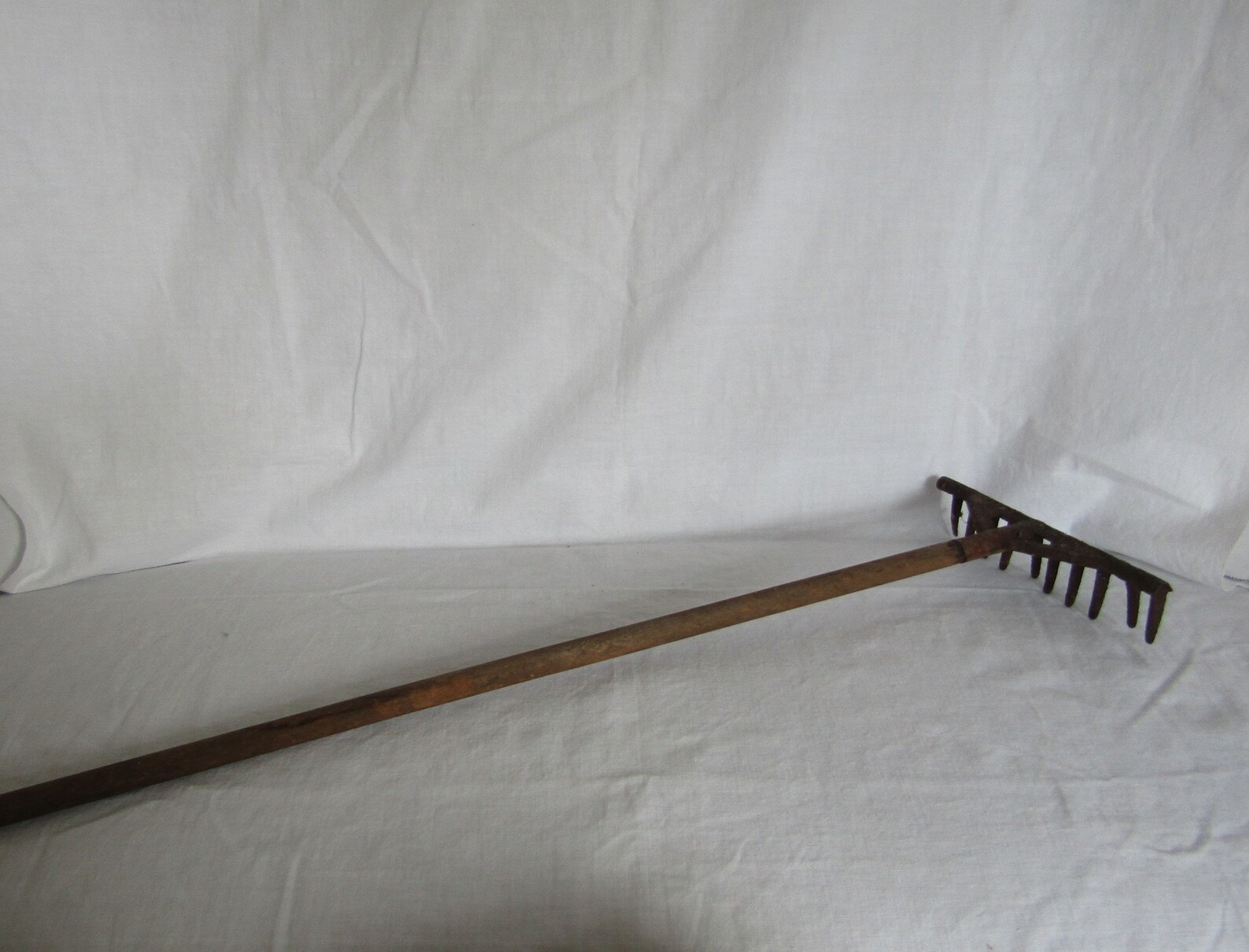 Garden Rake Child's Vintage Wood Metal | Etsy