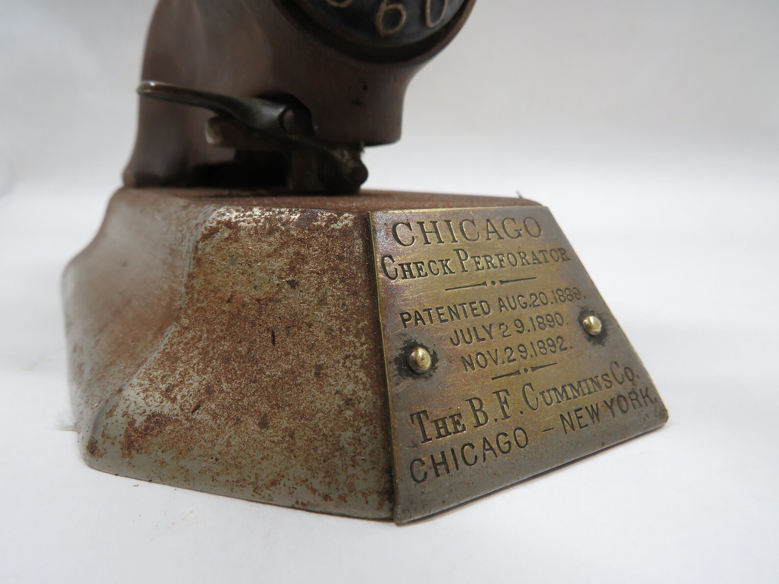 Check Perforator Chicago BF Cummings Antique - Etsy