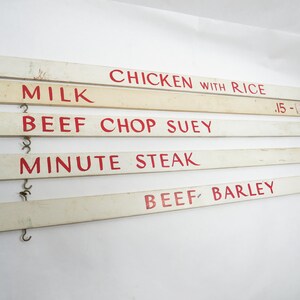 5 Restaurant Menu Salvage Wood Signs Vintage Hand Painted - Etsy