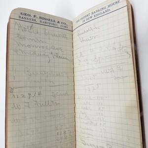 Bank Journal Hand Written Antique Book 1890s - Etsy