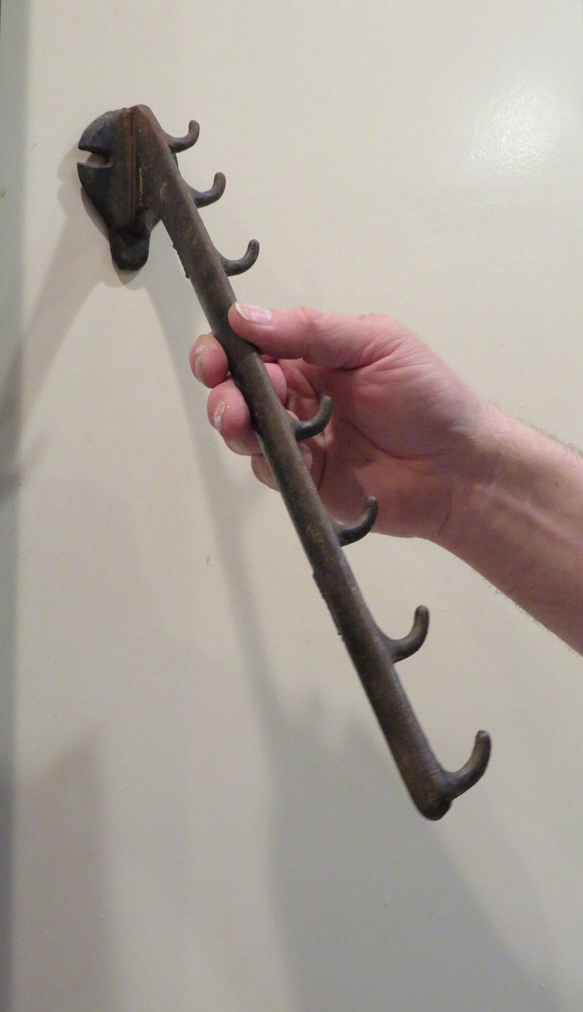 Farm Hook Rack Antique Cast - Etsy