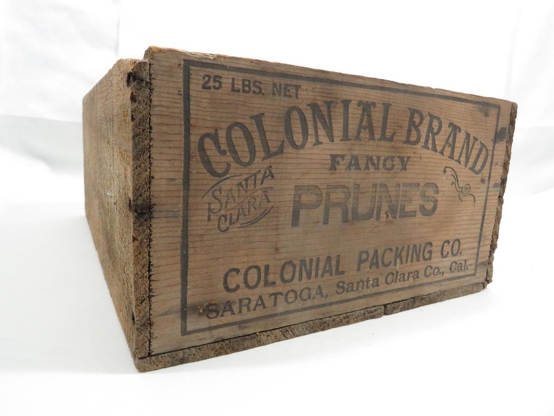 Wood Box Advertising Antique Storage Crate - Etsy