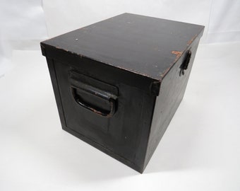 Metal Box Rectangular With Handle Vintage - Etsy