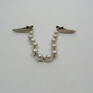Sweater Guard Clip Faux Pearls Vintage Item - Etsy
