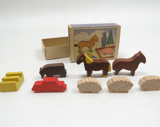 Matchbox Wood Toy Vintage Miniature Nos - Etsy