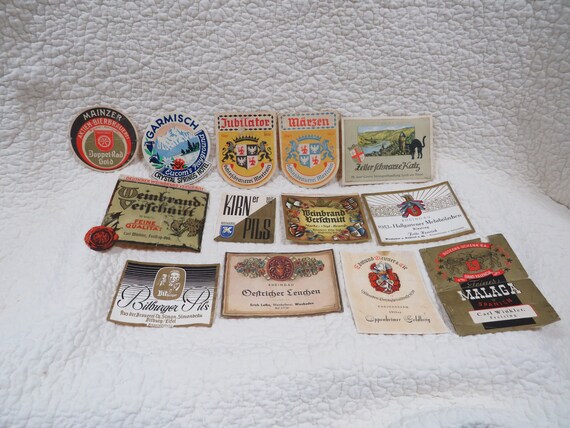 13 German Beer / Alcohol Labels Vintage | Etsy