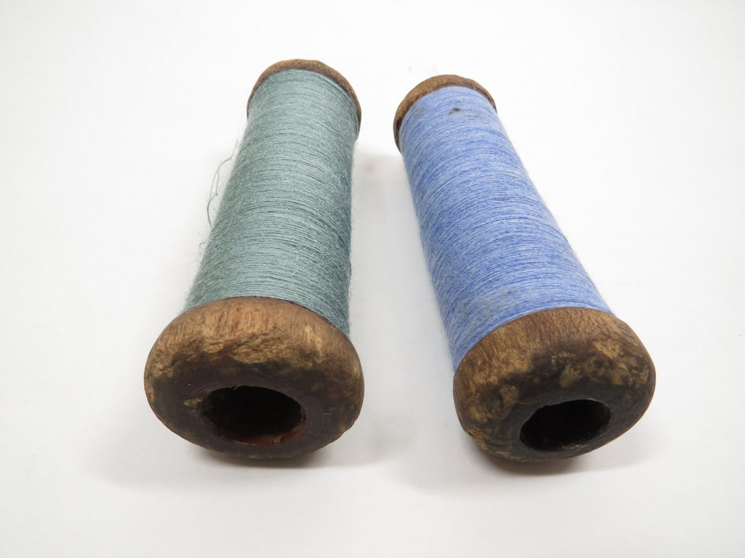 2 Wood Spools Textile Mill Vintage Items - Etsy