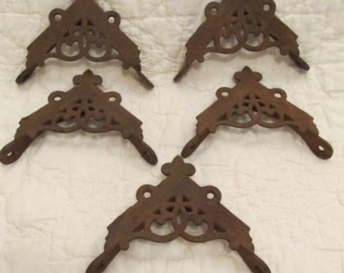 Victorian Style Iron Corner Brackets Rusty Sold per Bracket SALE 1 Left ...