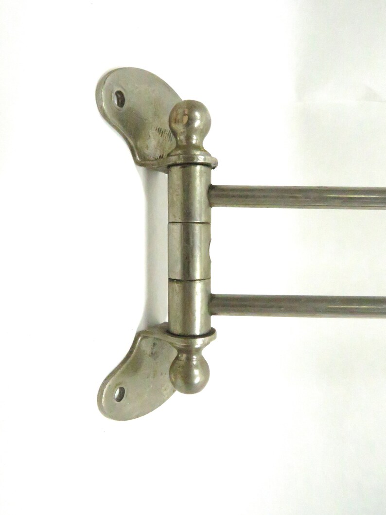 Metal Towel Rack Folding Rods Vintage - Etsy