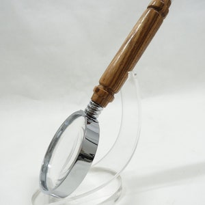 Magnifying Glass Hand Turned Wood Handle - Etsy