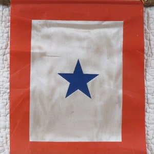 Military Blue Star Banner Vintage item | Etsy