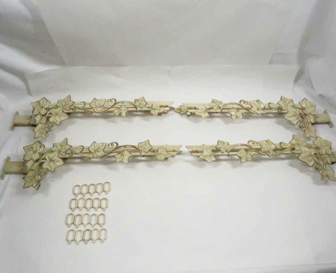 4 Swing Arm Drapery Rods and Brackets Mid Century Vintage - Etsy