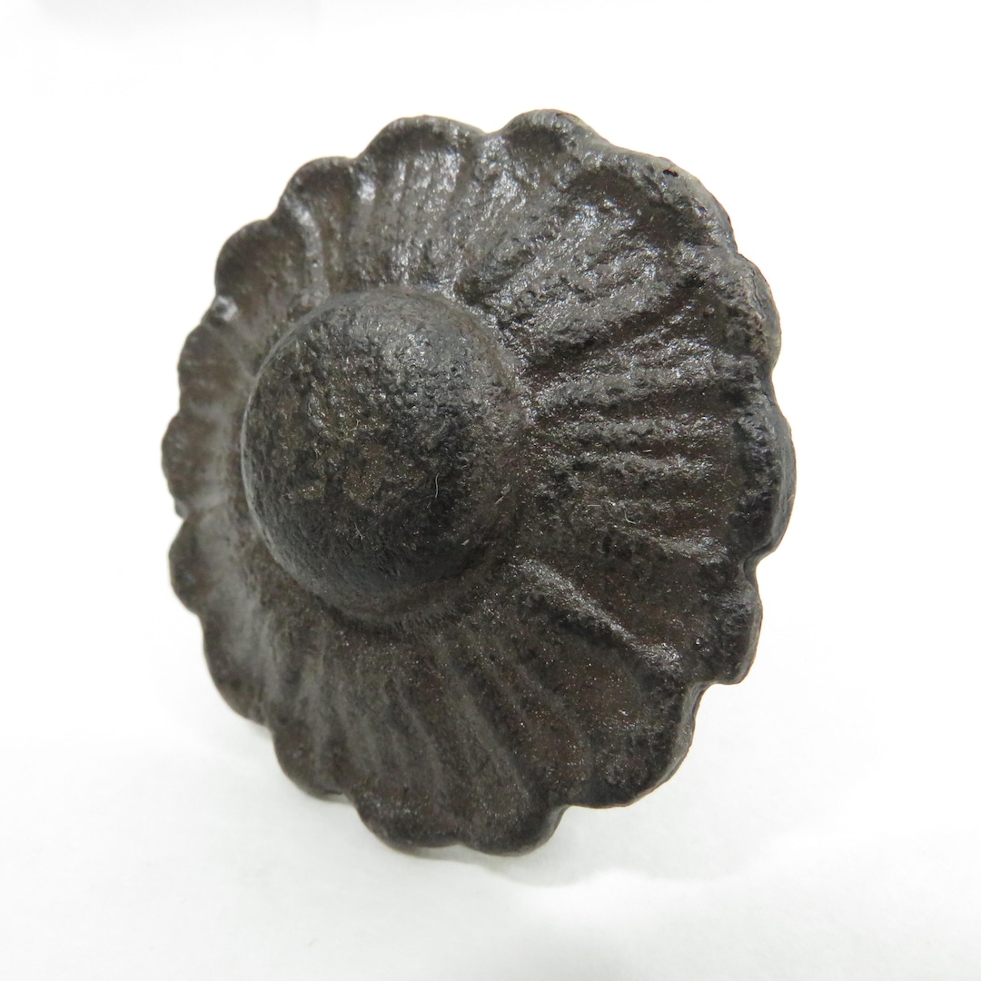 Flowers Cast Iron Reproduction of Vintage Home Supply Hardware Threaded ...