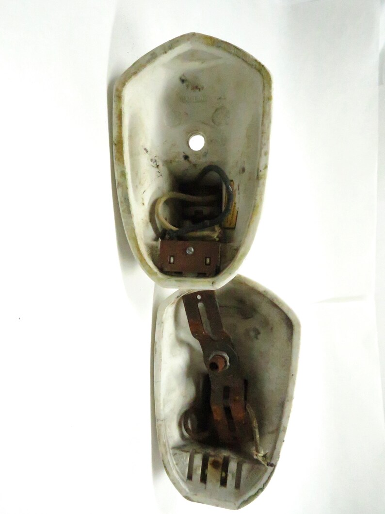 2 Sconces Porcelain Lights Matching Need Rewiring Vintage - Etsy