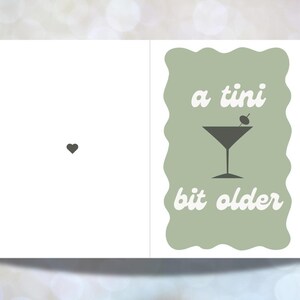 A Tini Bit Older Editable Birthday Card | TWO Designs Included (digital ...