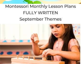 June July August Montessori DAILY Curriculum QUARTERLY Lesson Plan 12 ...
