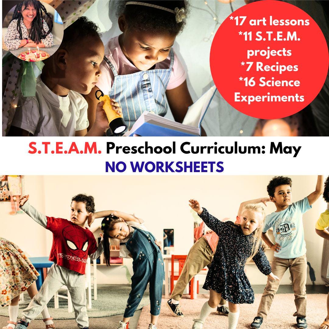 Preschool Lesson Plans Daily Curriculum STEAM Reggio Montessori MAY ...