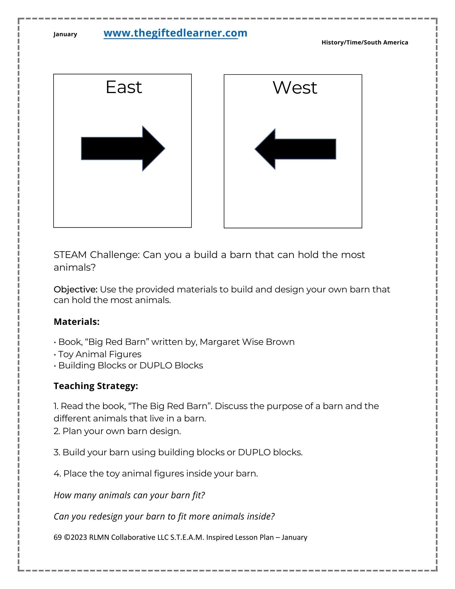 Preschool Lesson Plans Daily Curriculum STEAM Reggio Montessori January ...