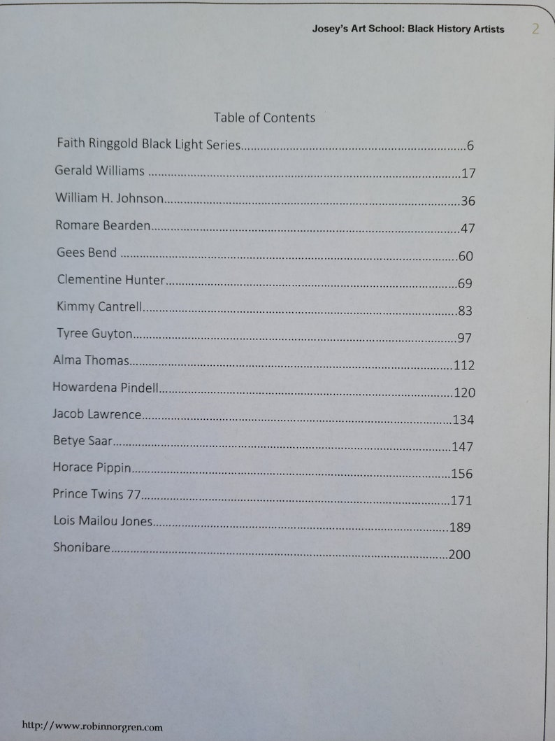 Black Artists Curriculum Black Artists Lesson 16 Lessons Black History ...