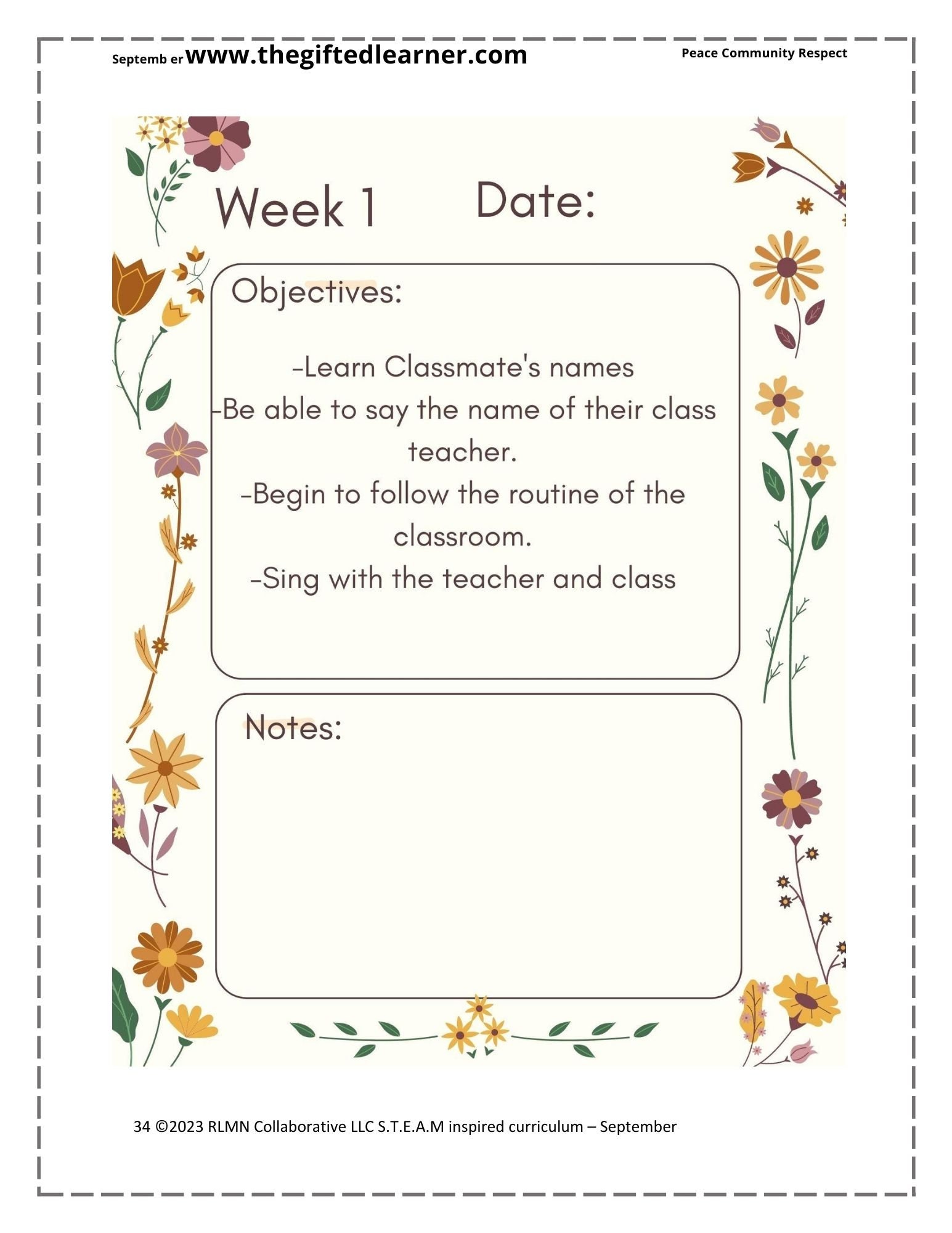 Preschool Curriculum Lesson Plans Fully Written STEAM Reggio Montessori ...