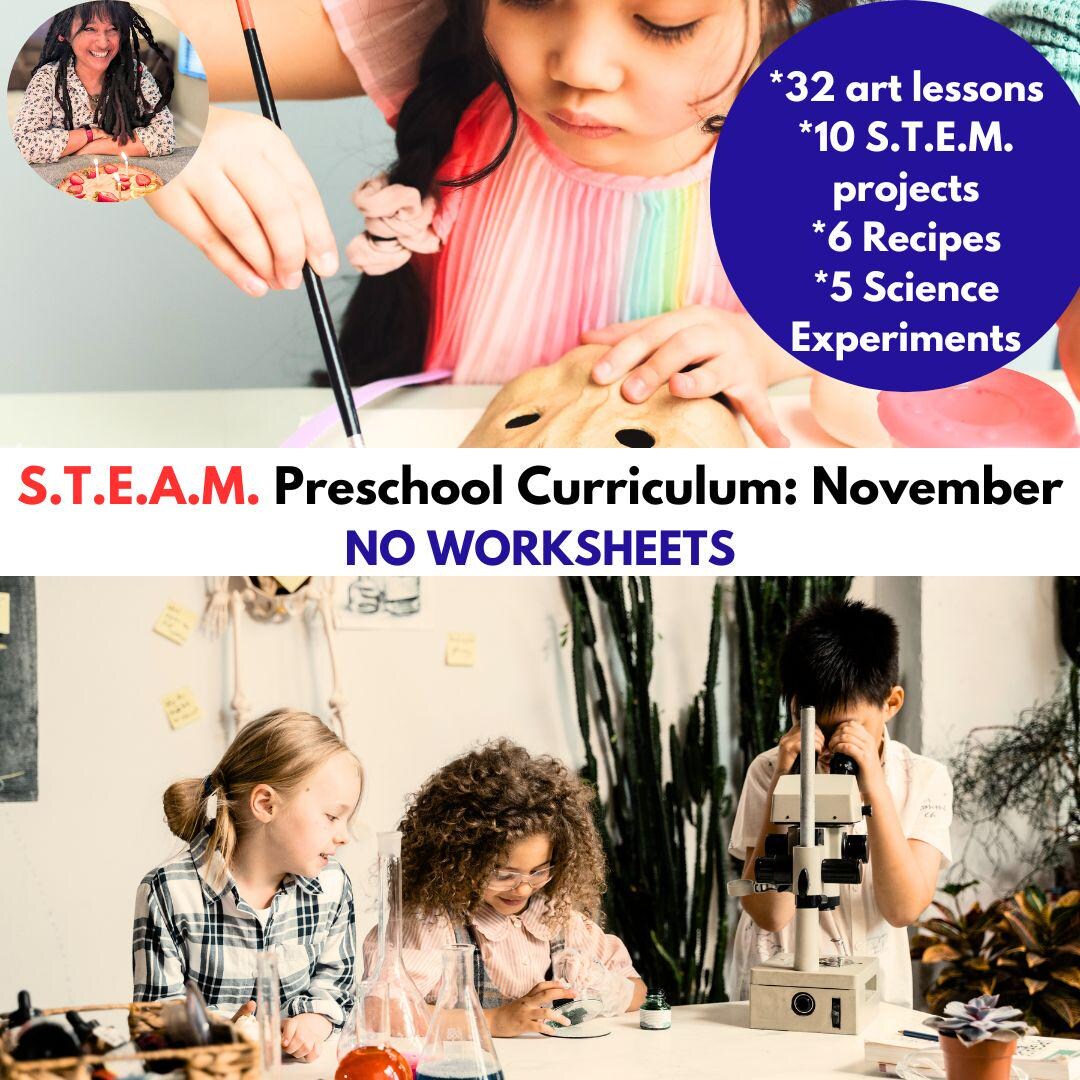 Preschool Curriculum Lesson Plans Fully Written STEAM Reggio Montessori ...