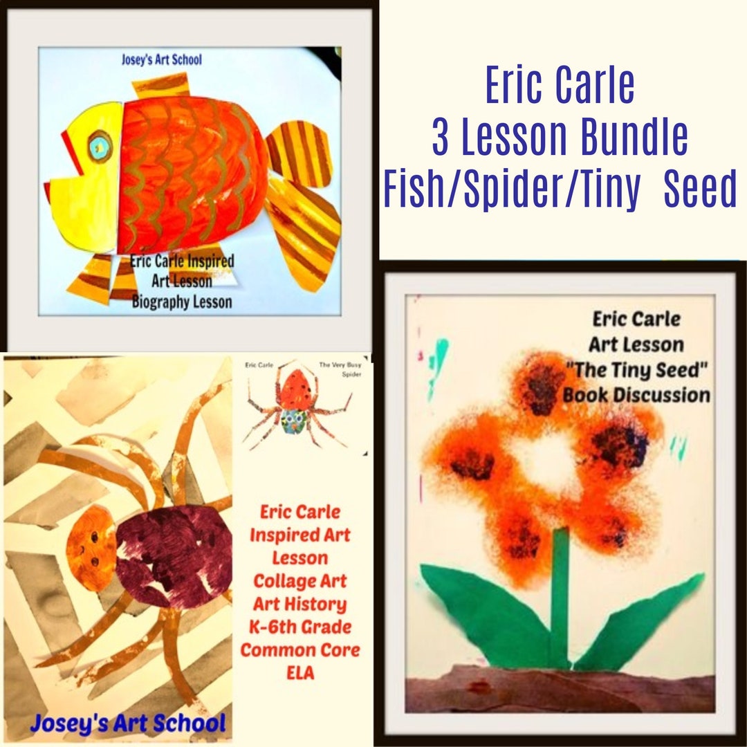 Eric Carle Art Lessons Elementary Art Lesson Bundle Three Art Lessons ...