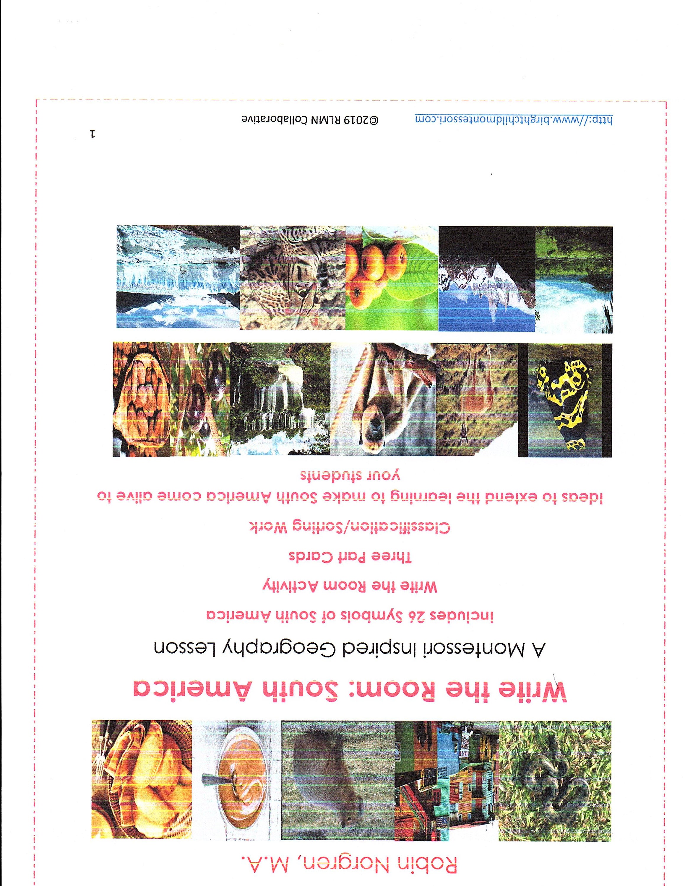 Montessori Geography. South America Montessori Lesson. Write - Etsy