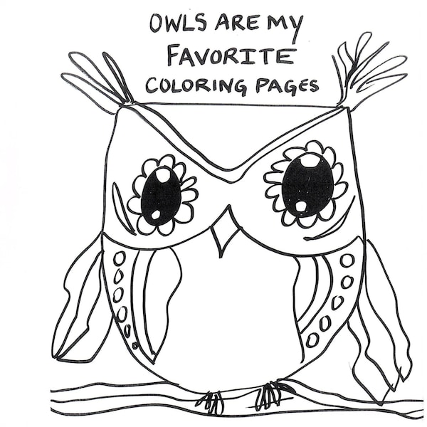 PDF OWLS Coloring Pages Owls My Favorite 40 Owls to Color Meditation ...
