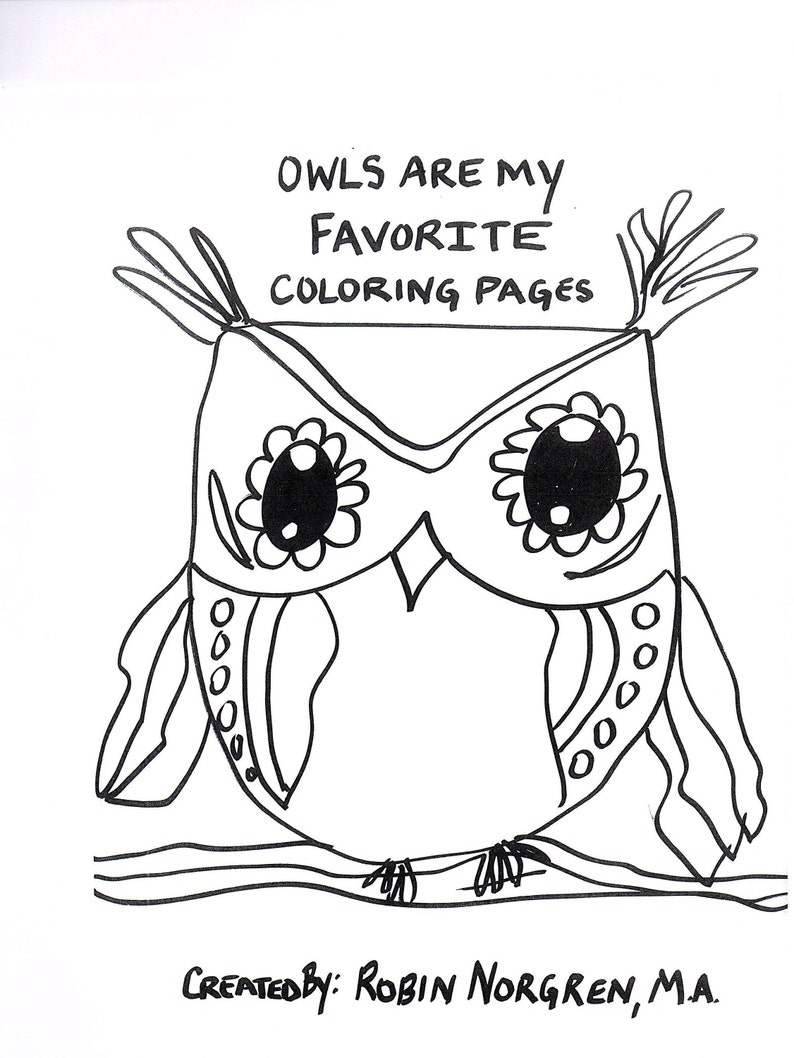 PDF OWLS Coloring Pages Owls My Favorite 40 Owls to Color Meditation ...