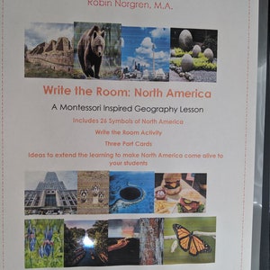 Montessori Geography. South America Montessori Lesson. Write - Etsy