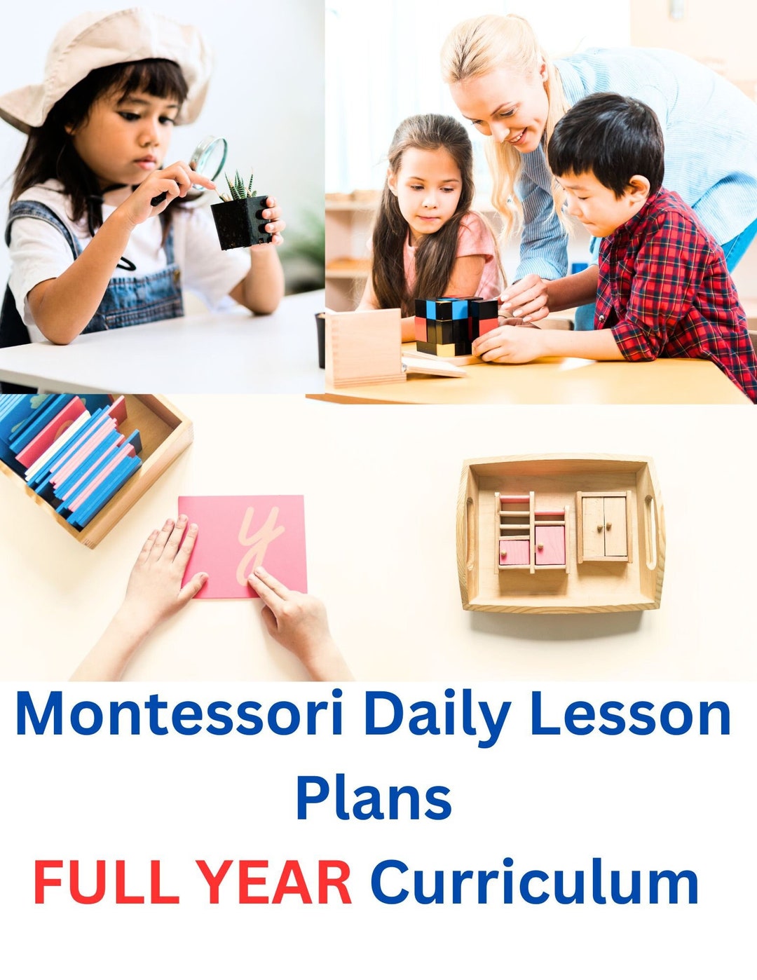 Montessori Curriculum Daily Lesson Plan Fully Written Step by Step AMS ...