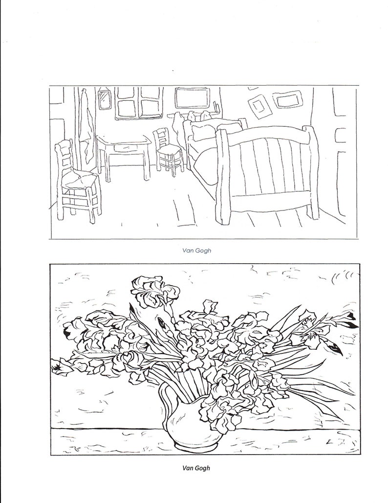 Famous Artists Coloring Pages Fast Finishers Artist Books Calm ...