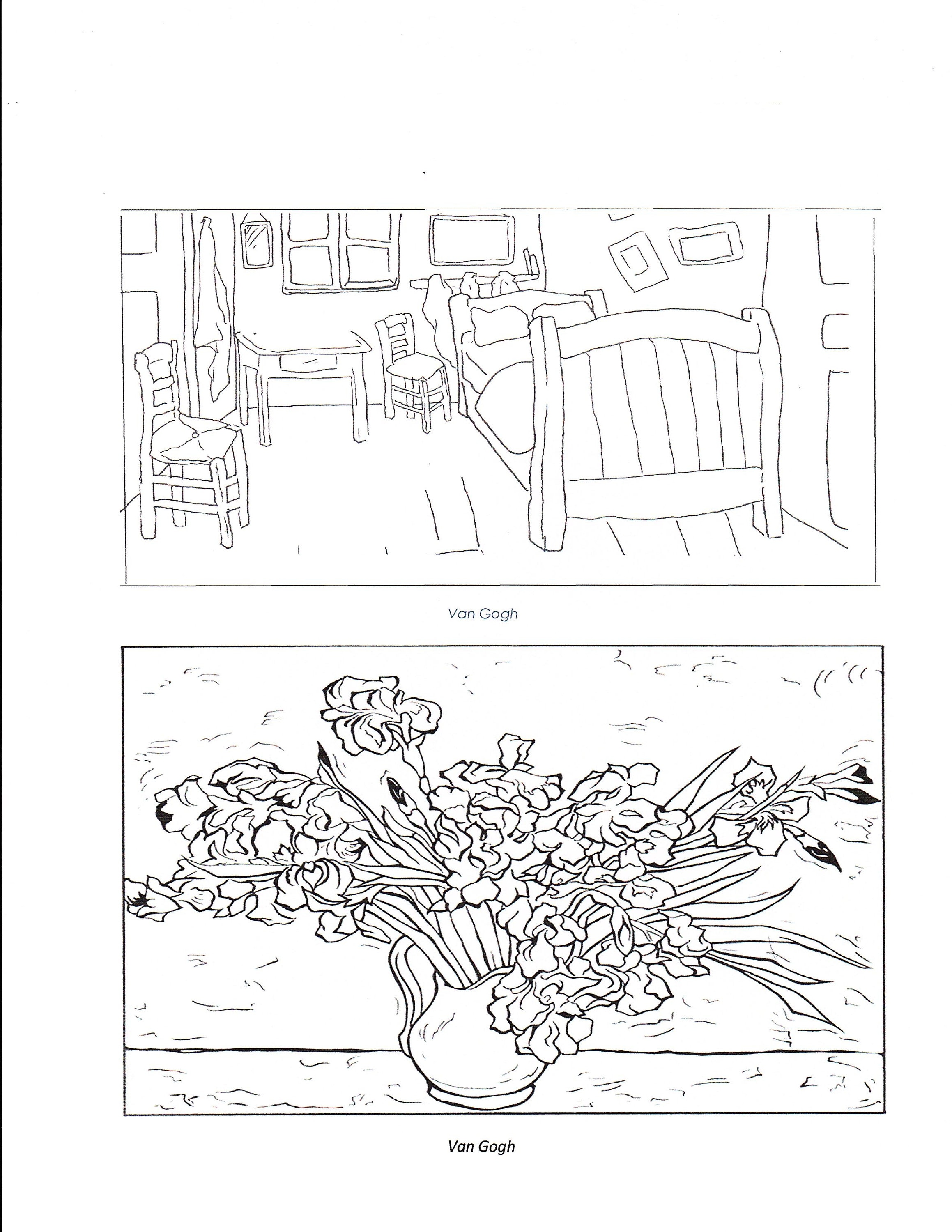 Famous Artists Coloring Pages Fast Finishers Artist Books Calm ...