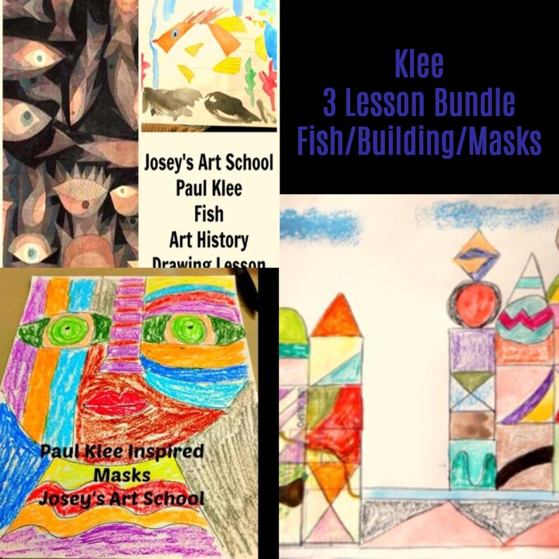 Paul Klee Art Lessons Elementary Art Lesson Bundle Three Art Lessons ...