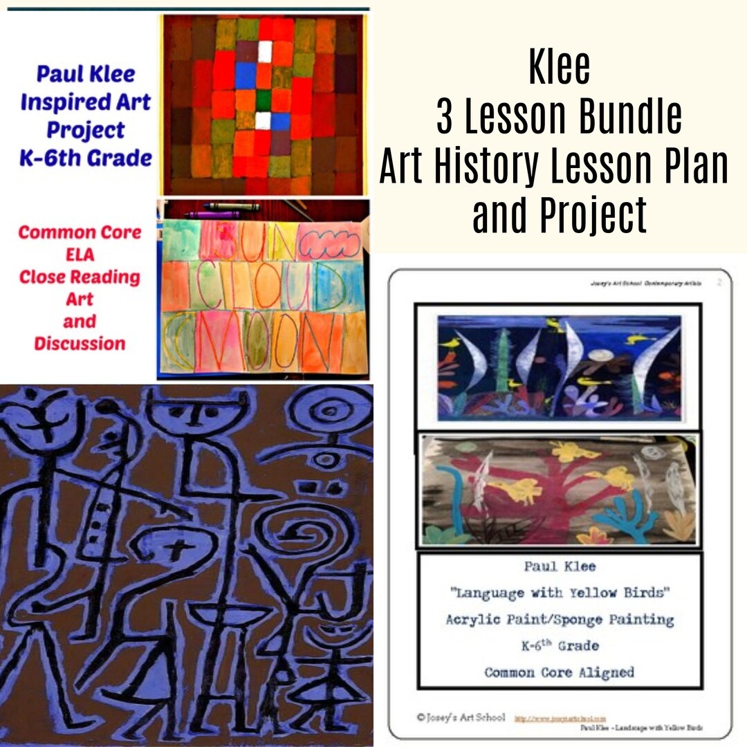 Paul Klee Art Lessons. Elementary Art Lesson Bundle. Three Art Lessons ...