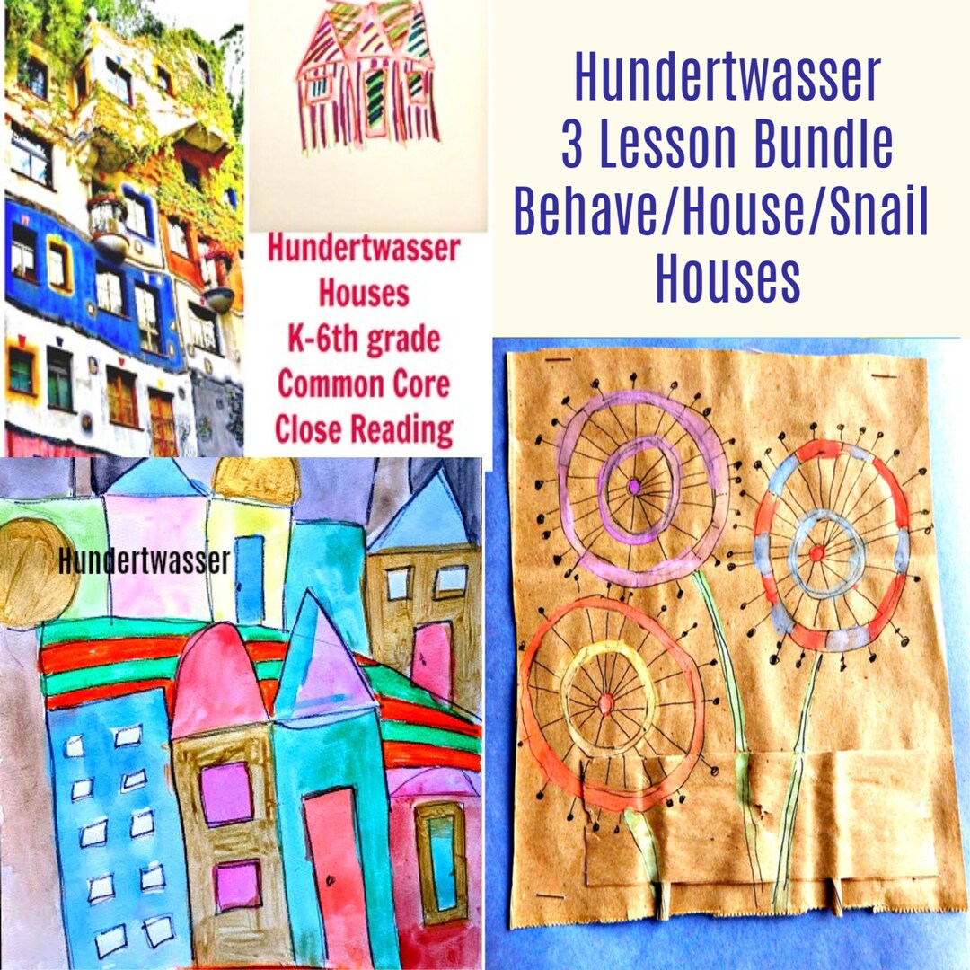 Hundertwasser Art Lessons Elementary Art Lesson Bundle Three Art ...