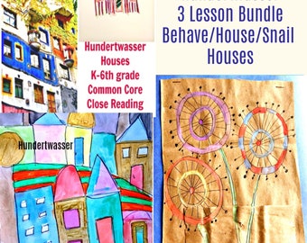 Paul Klee Art Lessons. Elementary Art Lesson Bundle. Three Art Lessons ...