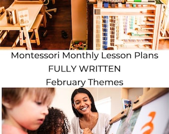 Montessori DAILY CURRICULUM September Monthly Lesson Plan 4 Weeks of ...