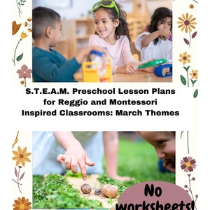 Preschool Lesson Plans Daily Curriculum STEAM Reggio Montessori March ...
