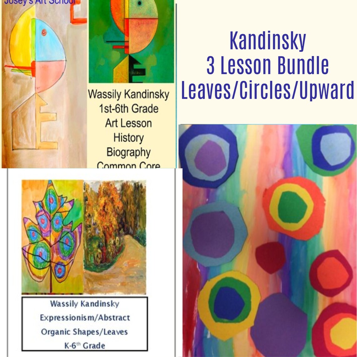 Kandinsky Art Lessons Elementary Art Lesson Bundle Wassily Kid Study ...