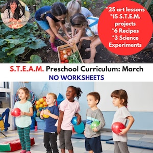 Preschool Lesson Plans Daily Curriculum STEAM Reggio Montessori March ...