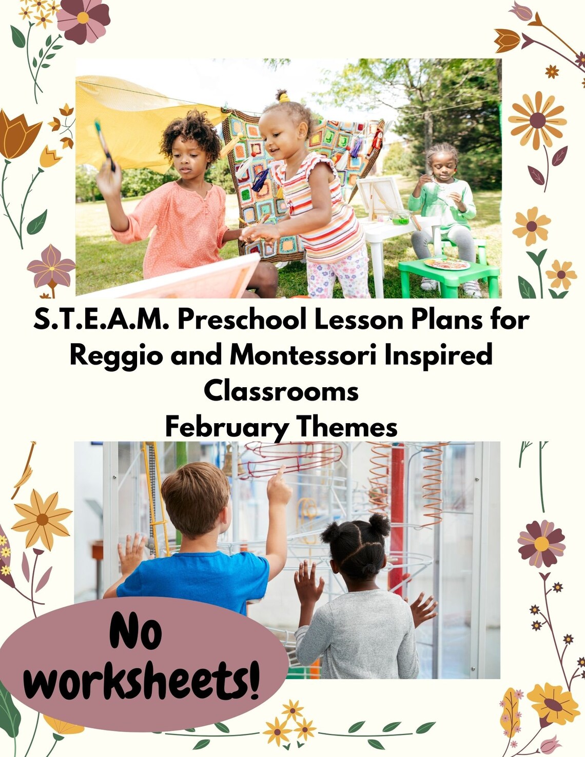 Preschool Lesson Plans Daily Curriculum STEAM Reggio Montessori ...
