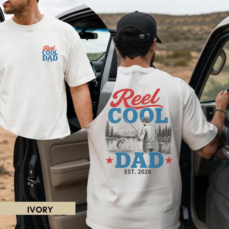 Reel Cool Dad Fishing Shirt, Fishing Shirt Personalized, Fathers Day ...