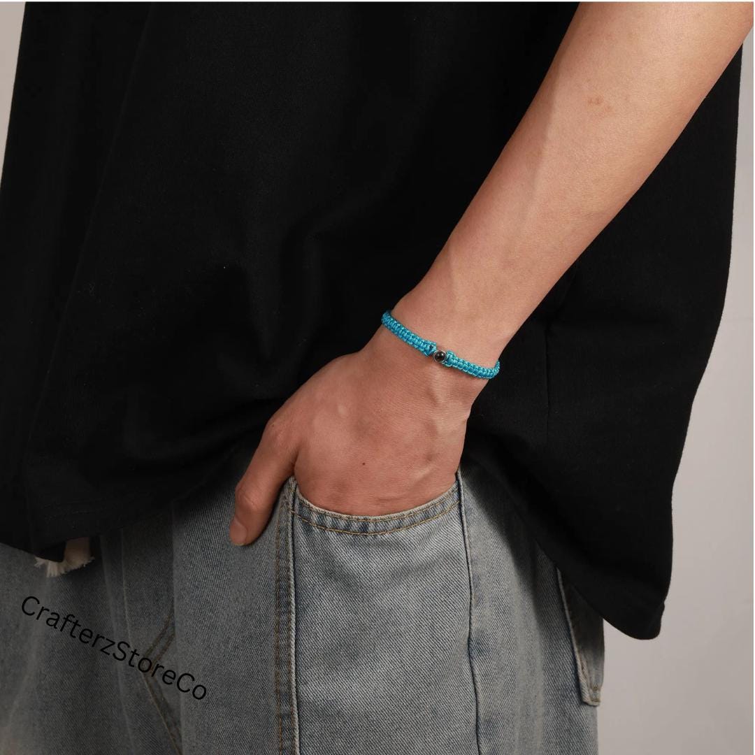 Photo Projection Bracelet, Picture Bracelet, Photo Bead Bracelet, Photo ...