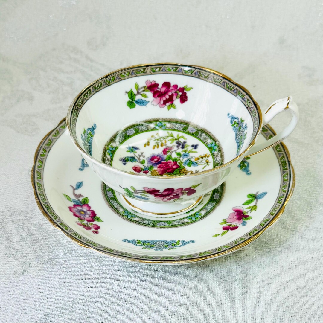 Antique Paragon Tea Cup and Saucer - First Edition “tree of Kashmir ...