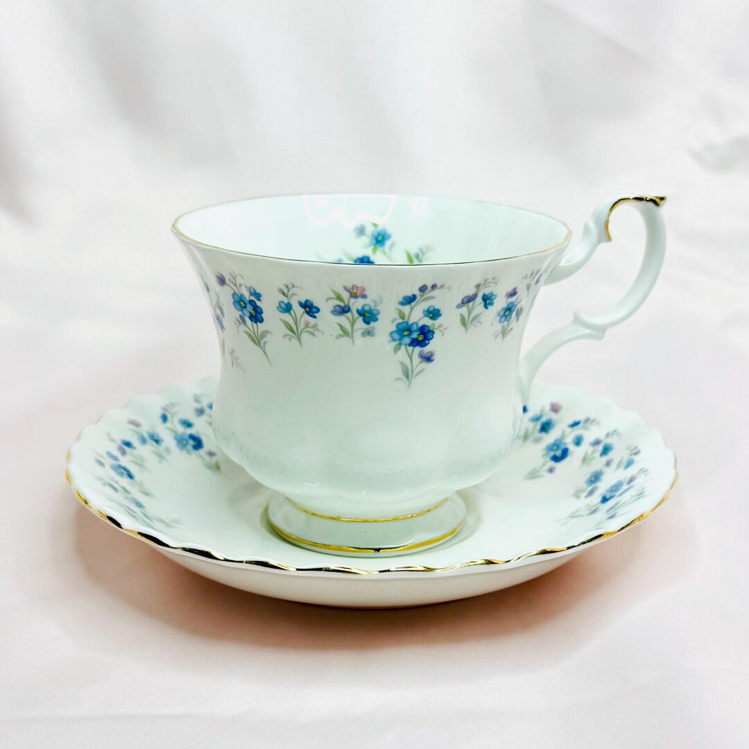 Vintage Royal Albert “memory Lane” Bone China Teacup and Saucer Set ...