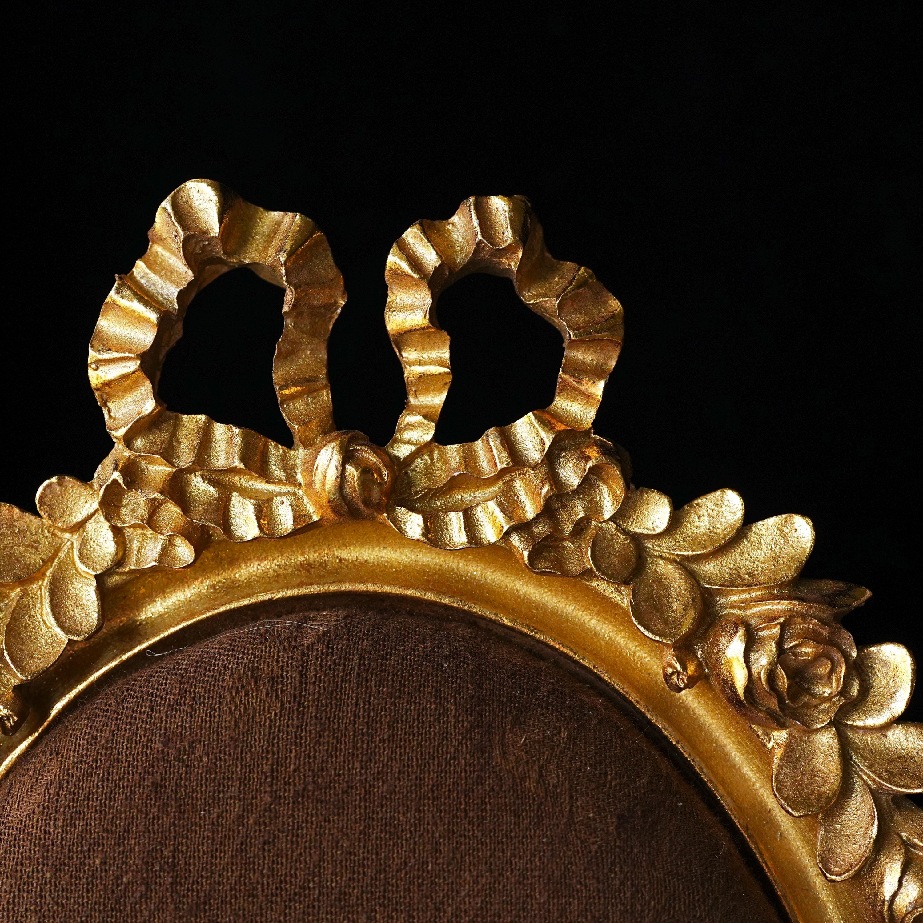 French Rococo Style Oval Jewelry Display Frame - SELMY, Gold Gilt ...